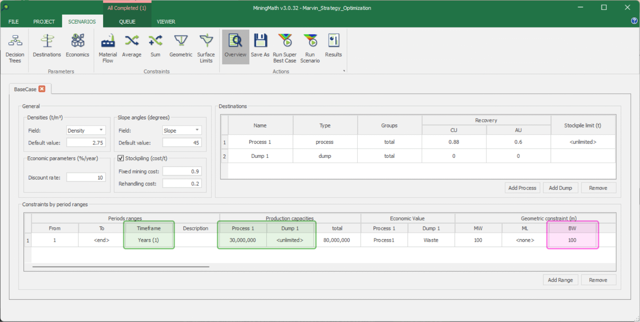 Optimized Pushbacks - MiningMath