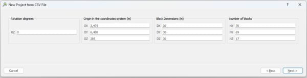 Importing the Block Model - MiningMath