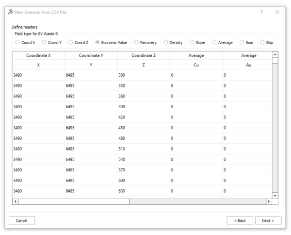 Importing the Block Model - MiningMath