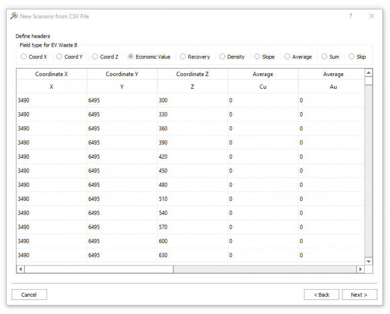 Importing the Block Model - MiningMath