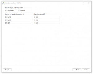 Importing the block model - MiningMath