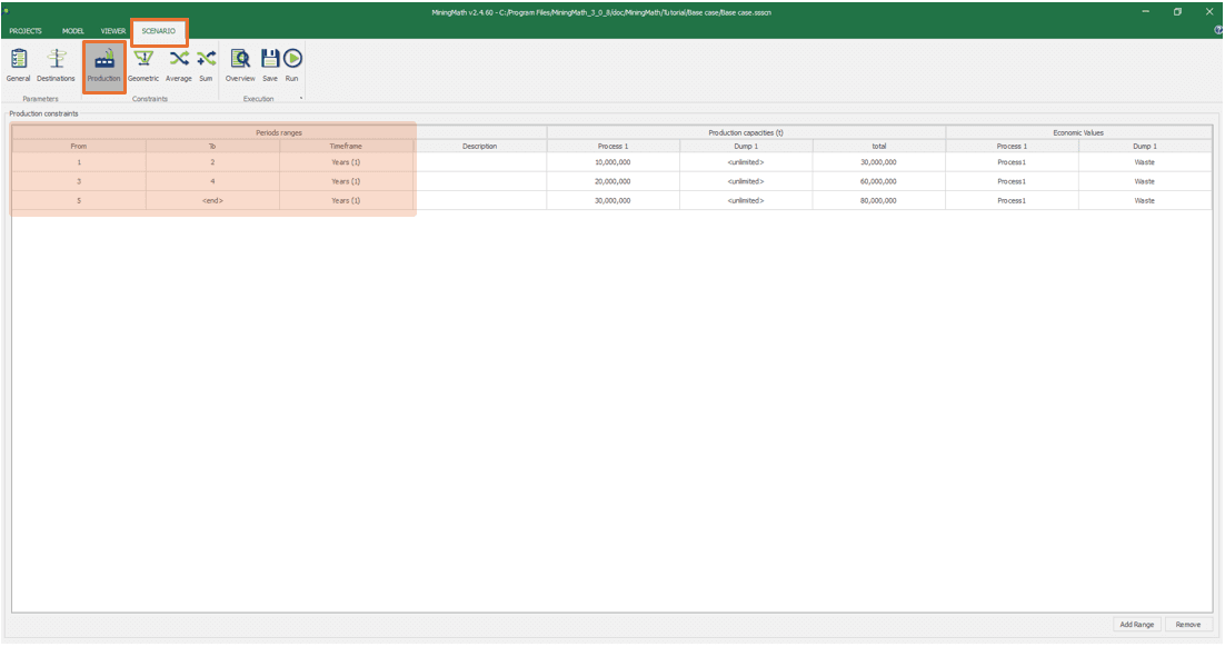 Production Constraints - MiningMath