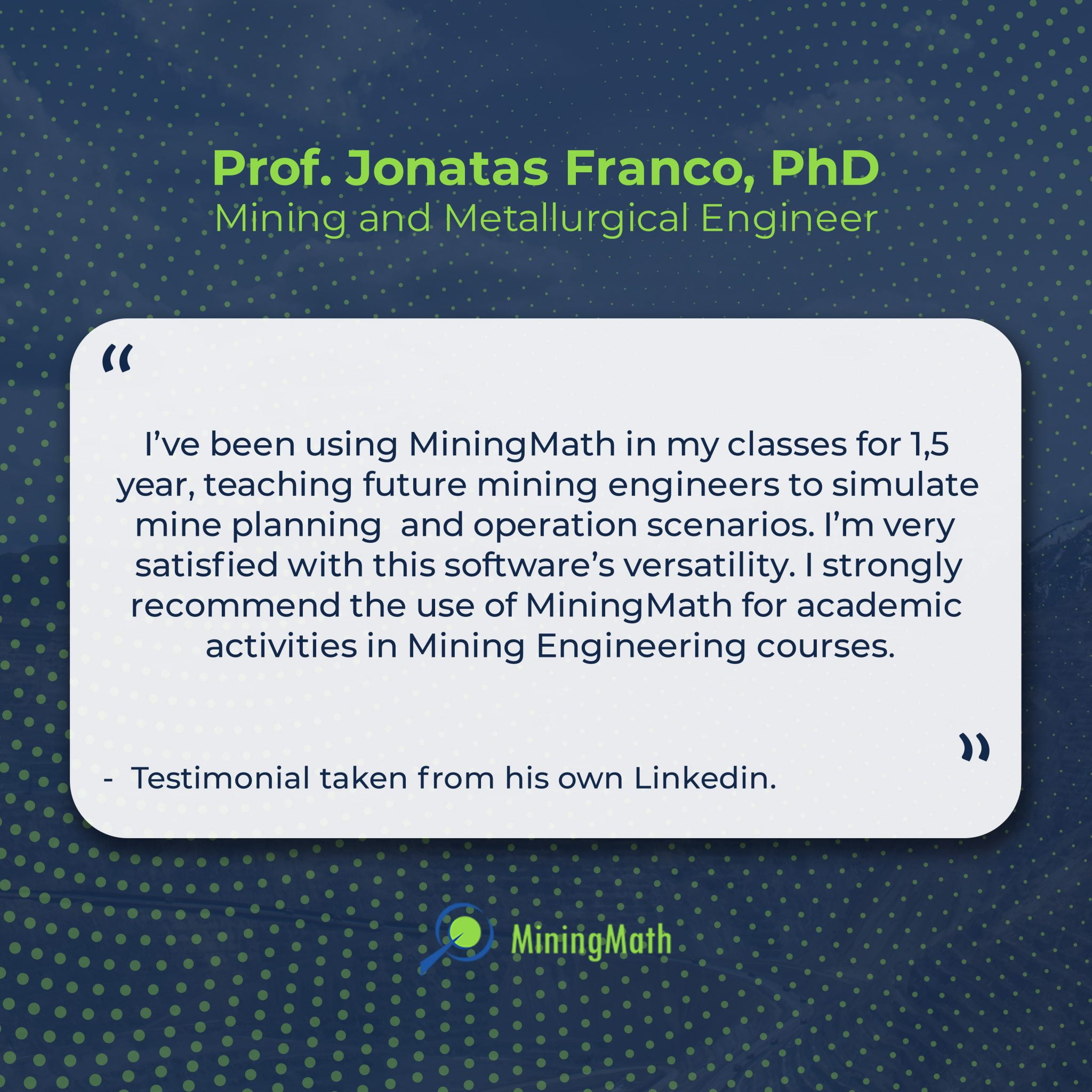 MiningMath - The Single-step Mining Optimization Engine