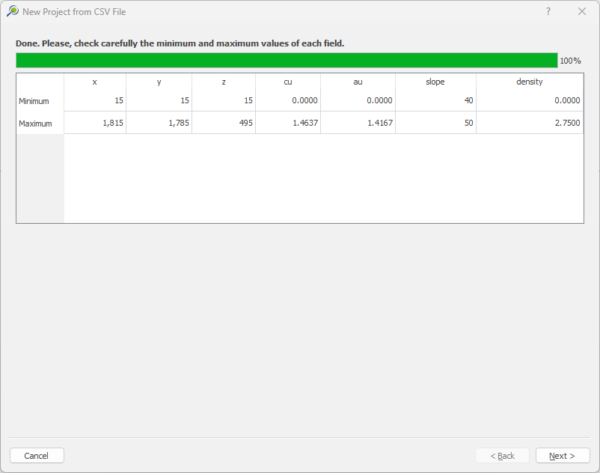 2. Importing stage - MiningMath
