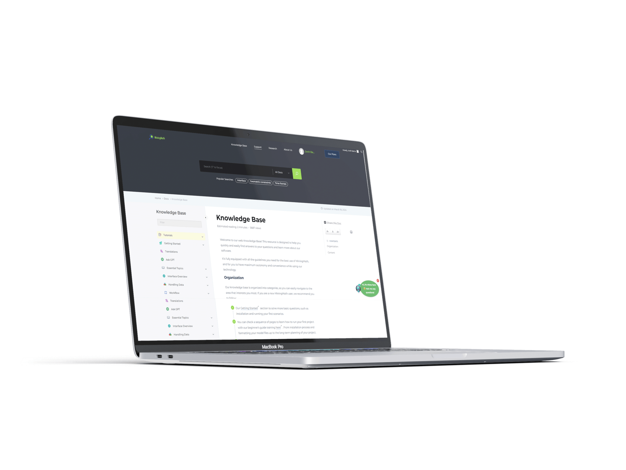 Support - MiningMath